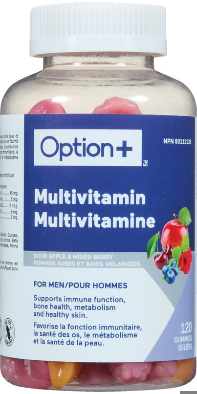 OPTION+ MULTI VITAMINS MEN GUMMIES 120
