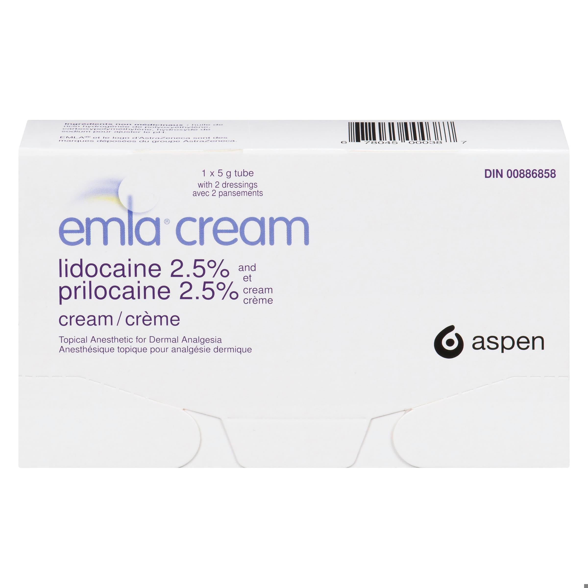 EMLA CR W/2 DRESSINGS 5G
